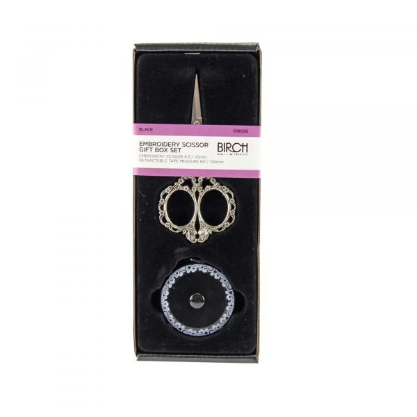 Embroidery Scissor Gift Box Set - Black