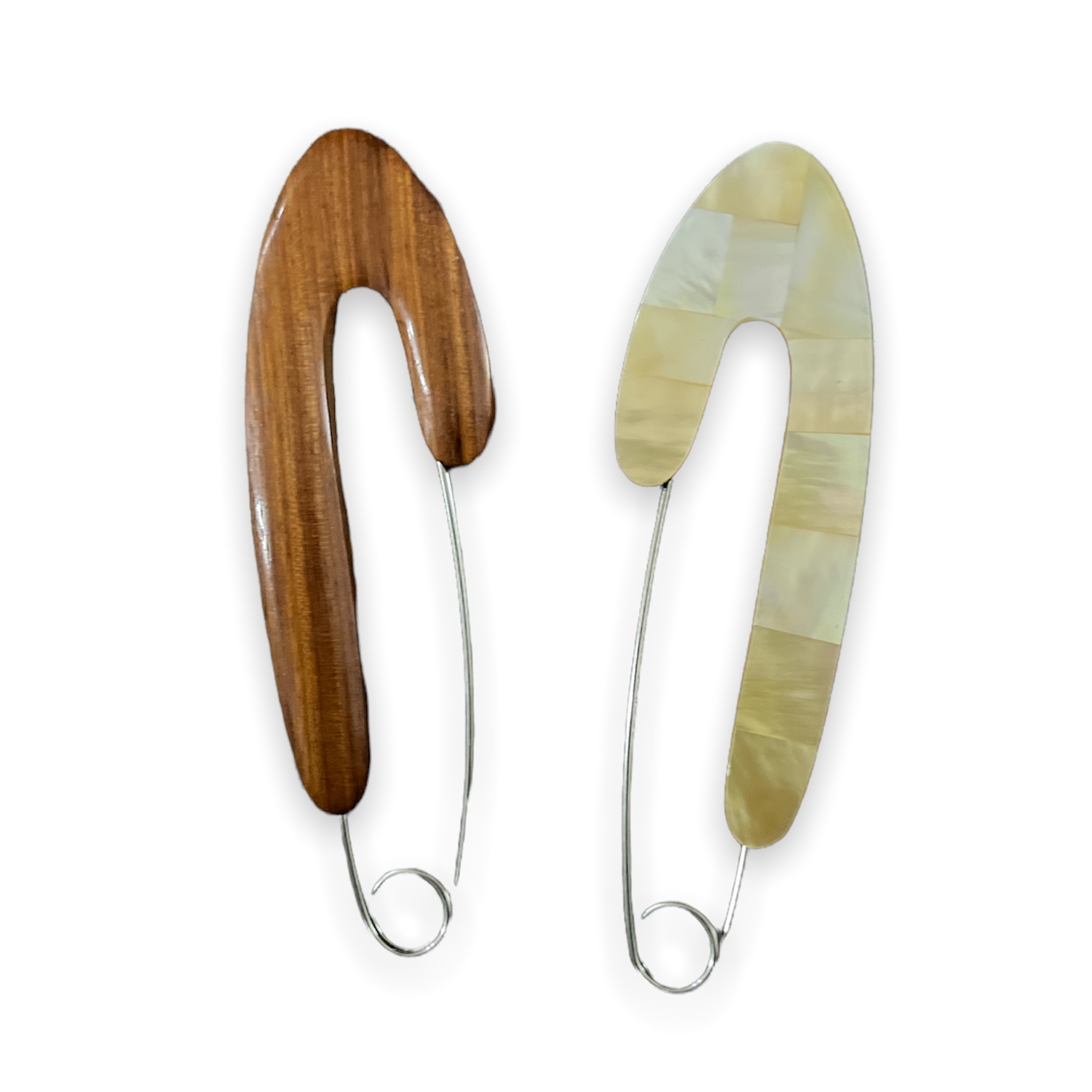 Shell backed shawl Pins - Bayong