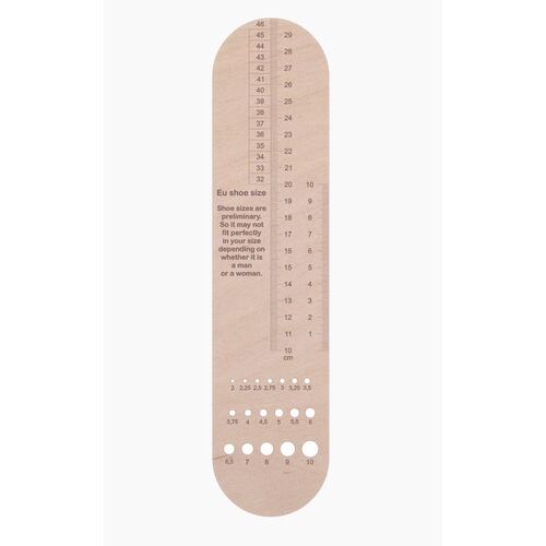 Sock Ruler and Needle Gauge